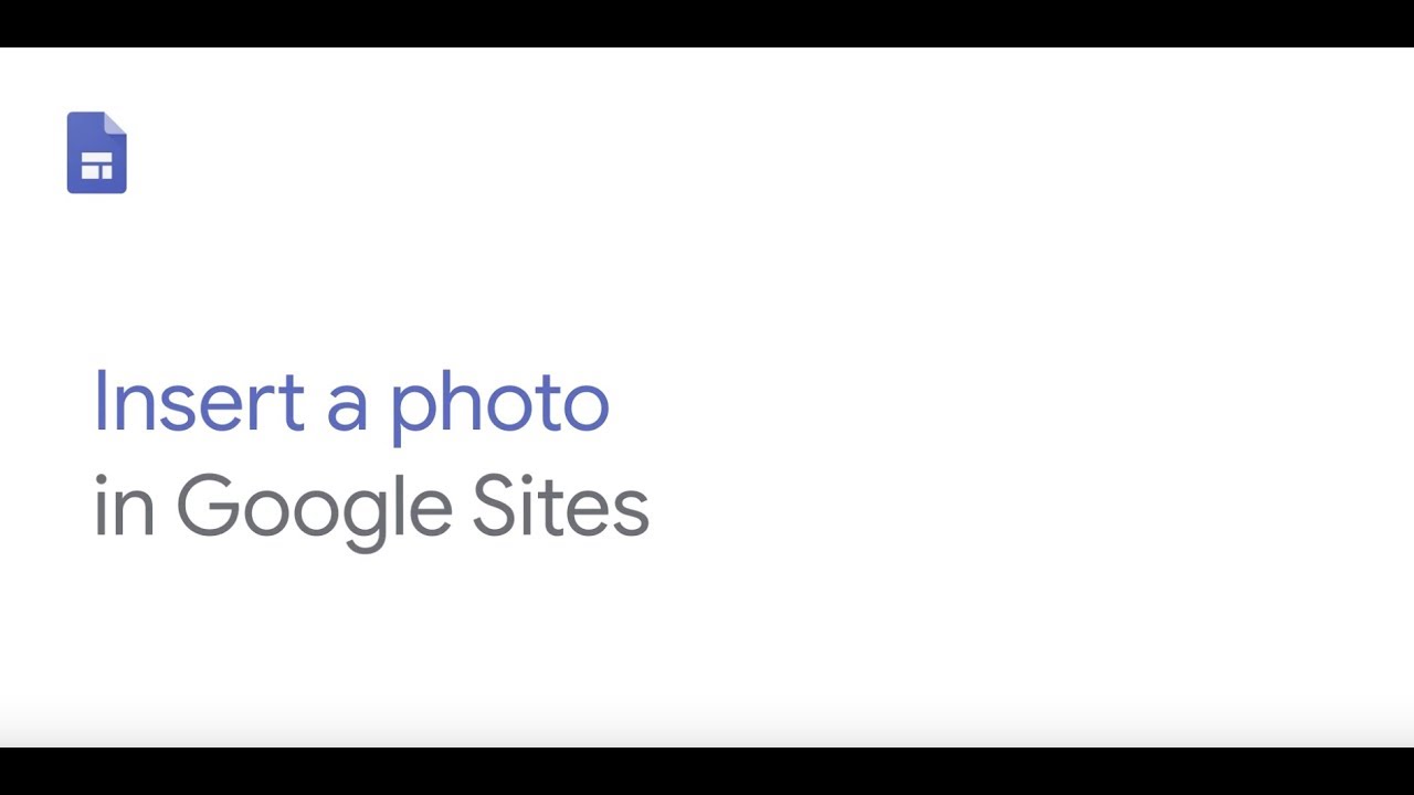 Insert A Photo In Google Sites YouTube Insert A Photo In Google Sites YouTube