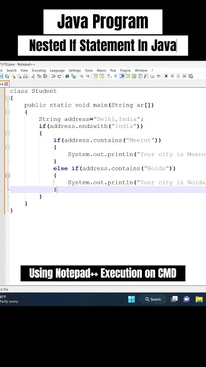 Nested If Statement In Java Shorts Coding Coding Tutorials Java Program Programming Youtube