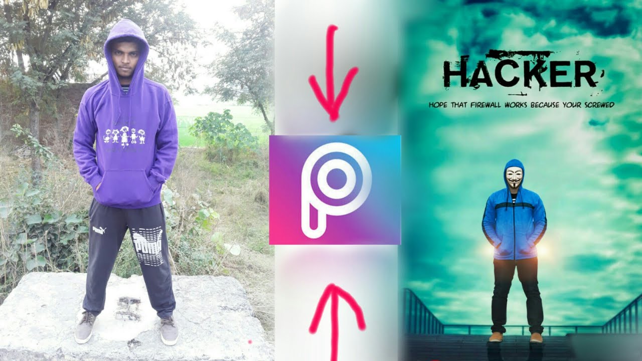 picsart editing Hacker poster | picsart manipulation Editing Tutorial ...