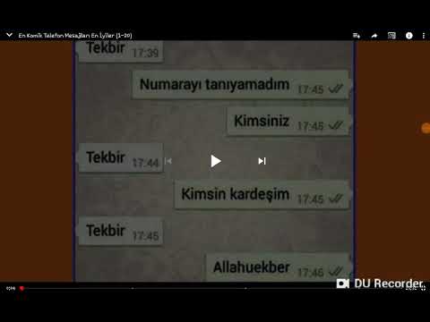 Komik mesajlar videosu