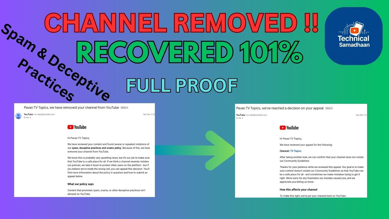 101% Channel Recovered: How We Removed Spam & Deceptive Practices ...