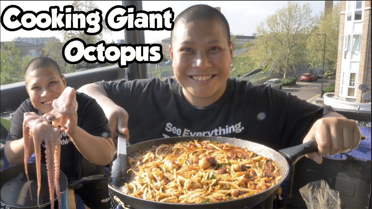 Cooking Giant Octopus - YouTube