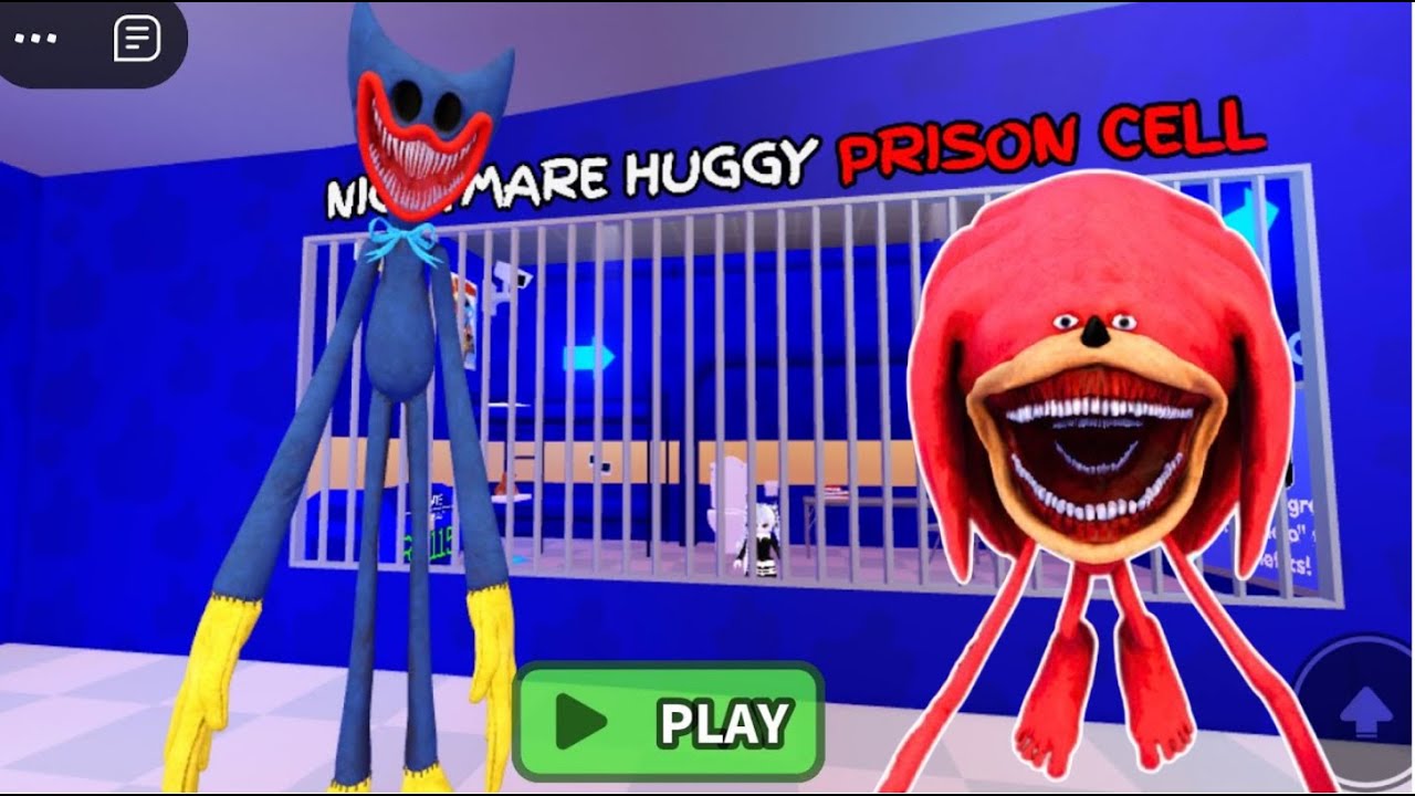 KNUCKLES SHIN VS HUGGY WUGGY NIGHTMARE IN BARRY PRISON RUN #roblox # ...