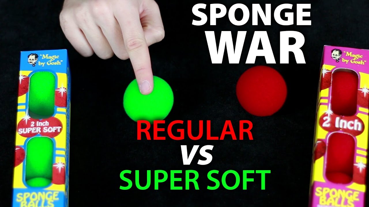 Sponge War - Cine va castiga? Regular vs Super soft? - YouTube