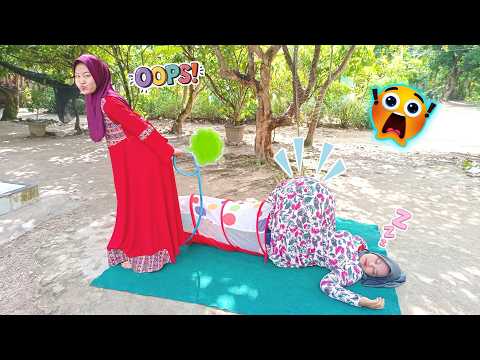 Gawat 😲🥱🥱 Perut gendut membesar akibat tidur dalam trowongan ajaib