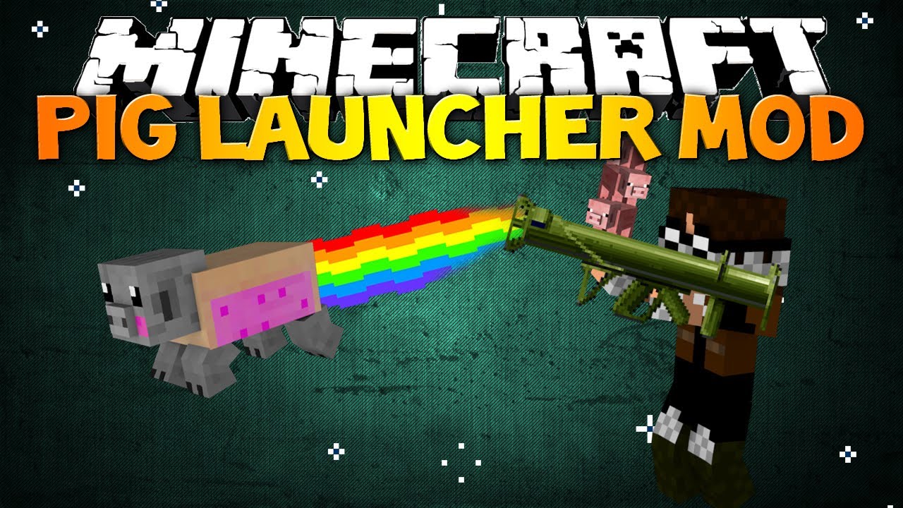 Minecraft: NYAN PIG LAUNCHER MOD! (Traill Mix Addition) - YouTube