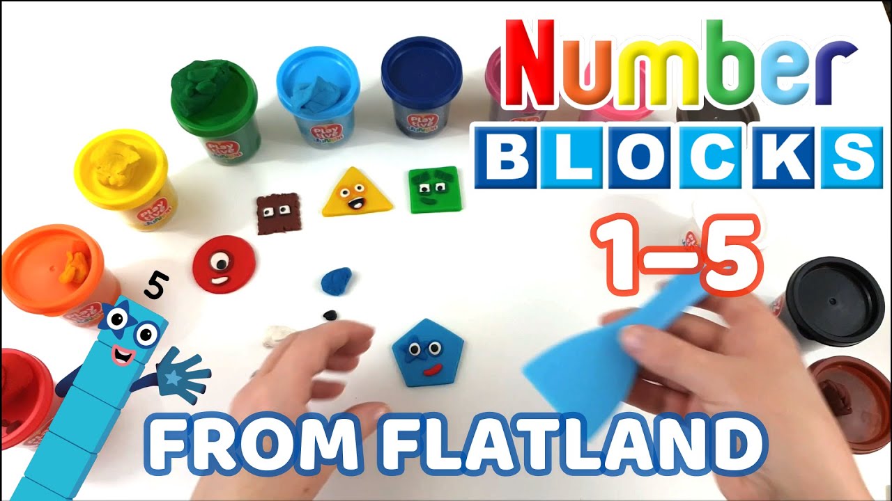 Numberblocks from Flatland 1-5 DIY | Playtime Club TV - YouTube