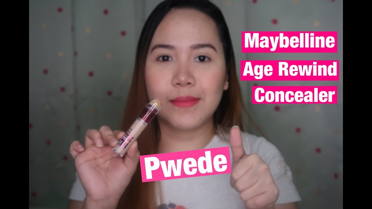 MAYBELLINE AGE REWIND CONCEALER REVIEW | PHILIPPINES - YouTube
