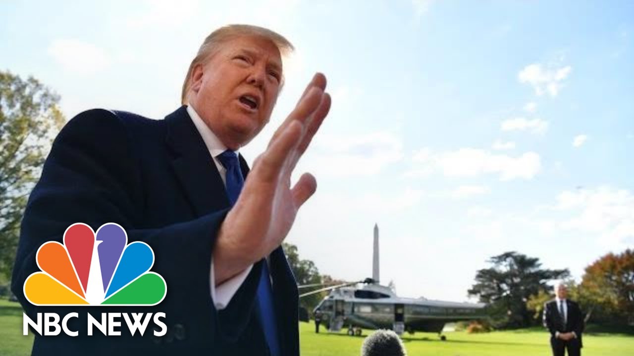 Trump Speaks To Reporters Before Departing White House | NBC News (Live ...