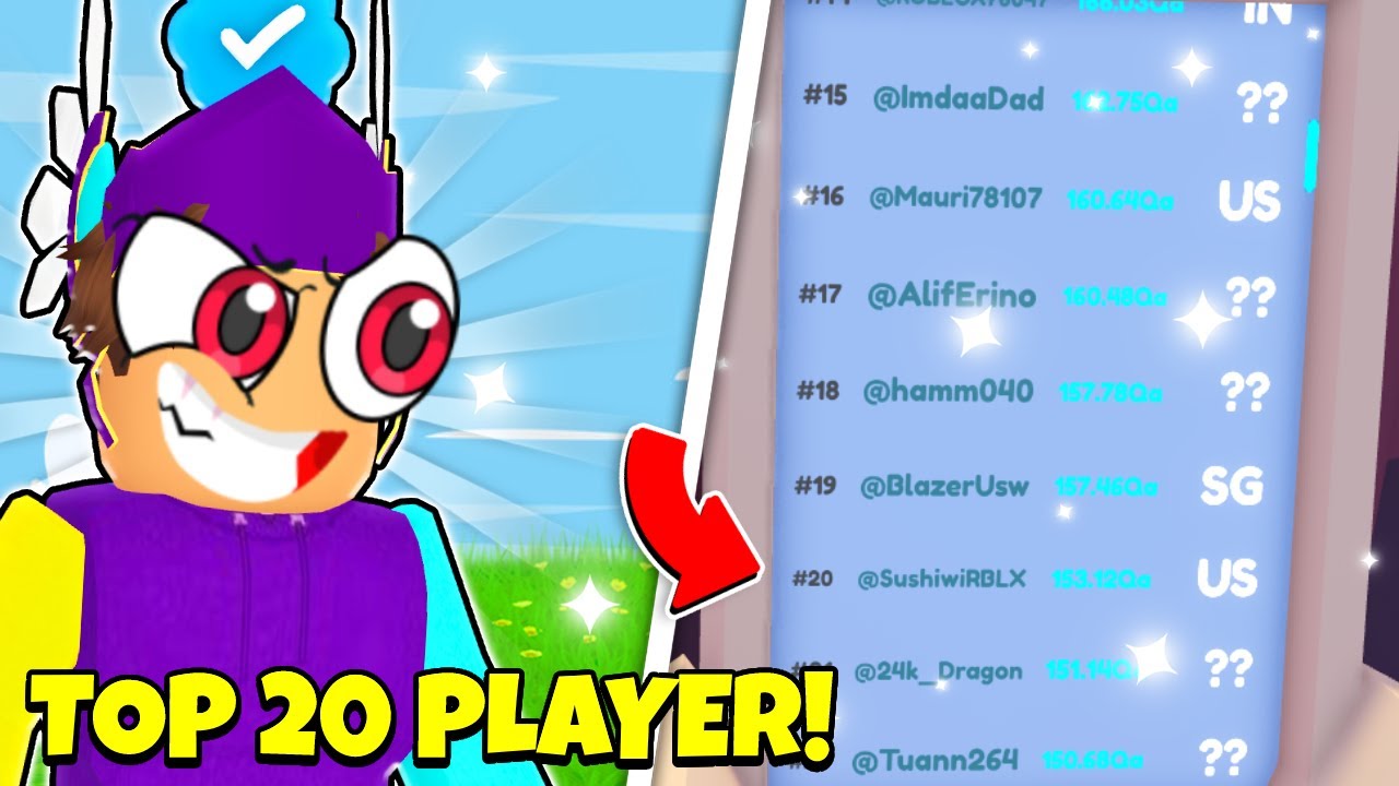 I Became The Top 20 Player In Tapping Simulator Roblox Youtube
