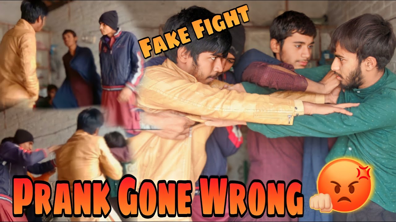 Fake Fight Prank on Friends 😂👊 | Prank Gone Wrong 😱 #funnyvideo # ...