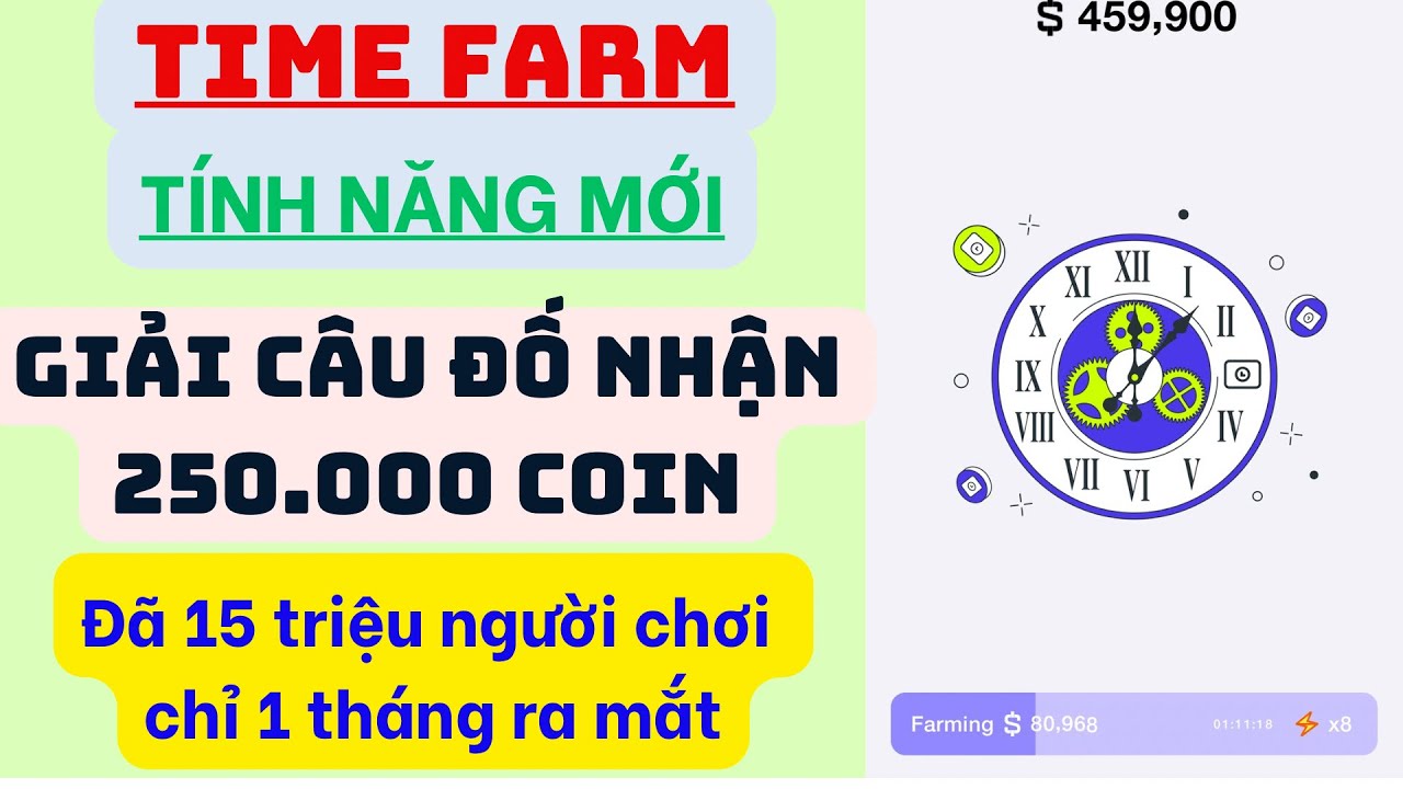 TIMEFARM - Tính năng mới, giải đố câu hỏi nhận điểm coin mỗi ngày | TÁP kiếm tiền online - YouTube