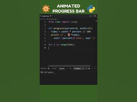 Let's Make Something Different | Animated Progress Bar Using Python - YouTube