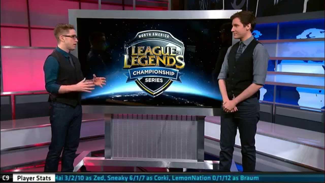 Cloud 9 vs CLG post-match analyst desk/screen | W5D2 S5 NA LCS Spring 2015 - YouTube