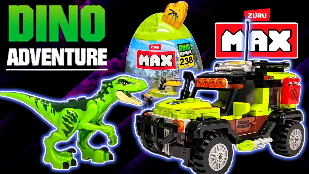 These are FUN! Zuru Toys Max Dino Adventure Raptor set Review!!! - YouTube