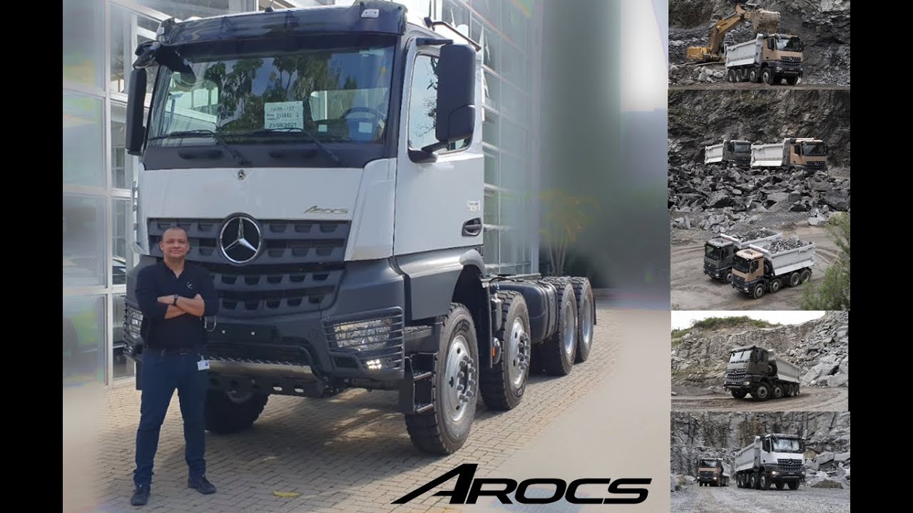 Mercedes-Benz Arocs 8x4 58 toneladas de PBT - YouTube