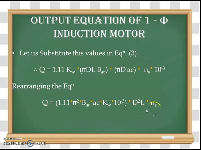 How To Calculate Output Power Of Induction Motor With Capacitor ...