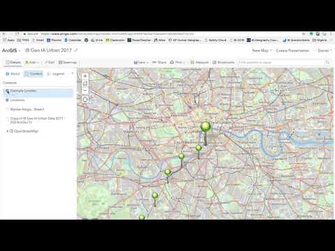 How to add location pins using ArcGIS Online - YouTube