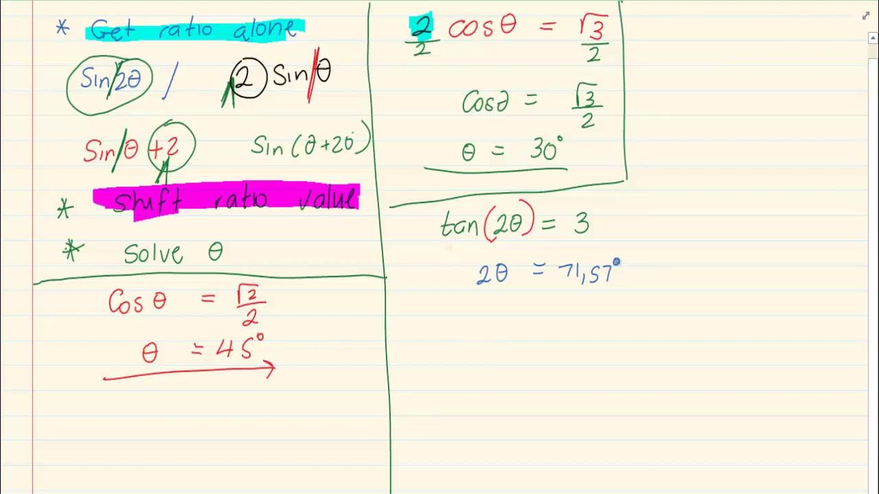 Grade 10: Trigonometry : Using a calculator to solve for theta - YouTube