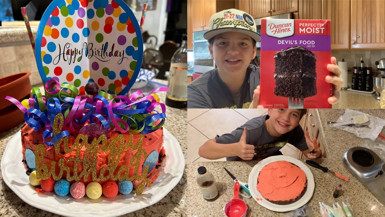 IT'S MY BIRTHDAY, MAKING A CAKE TO CELEBRATE, WATCH THE MONTAGE PLUS A ...