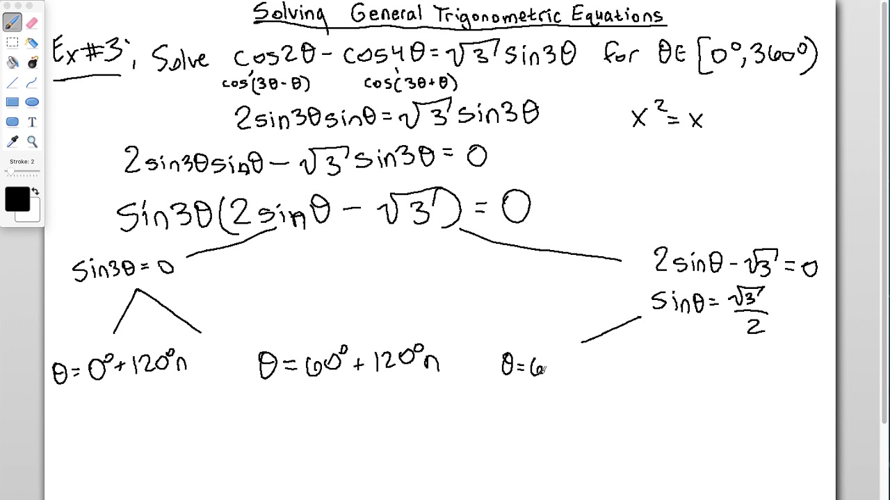 Solving General Trigonometric Equations - YouTube