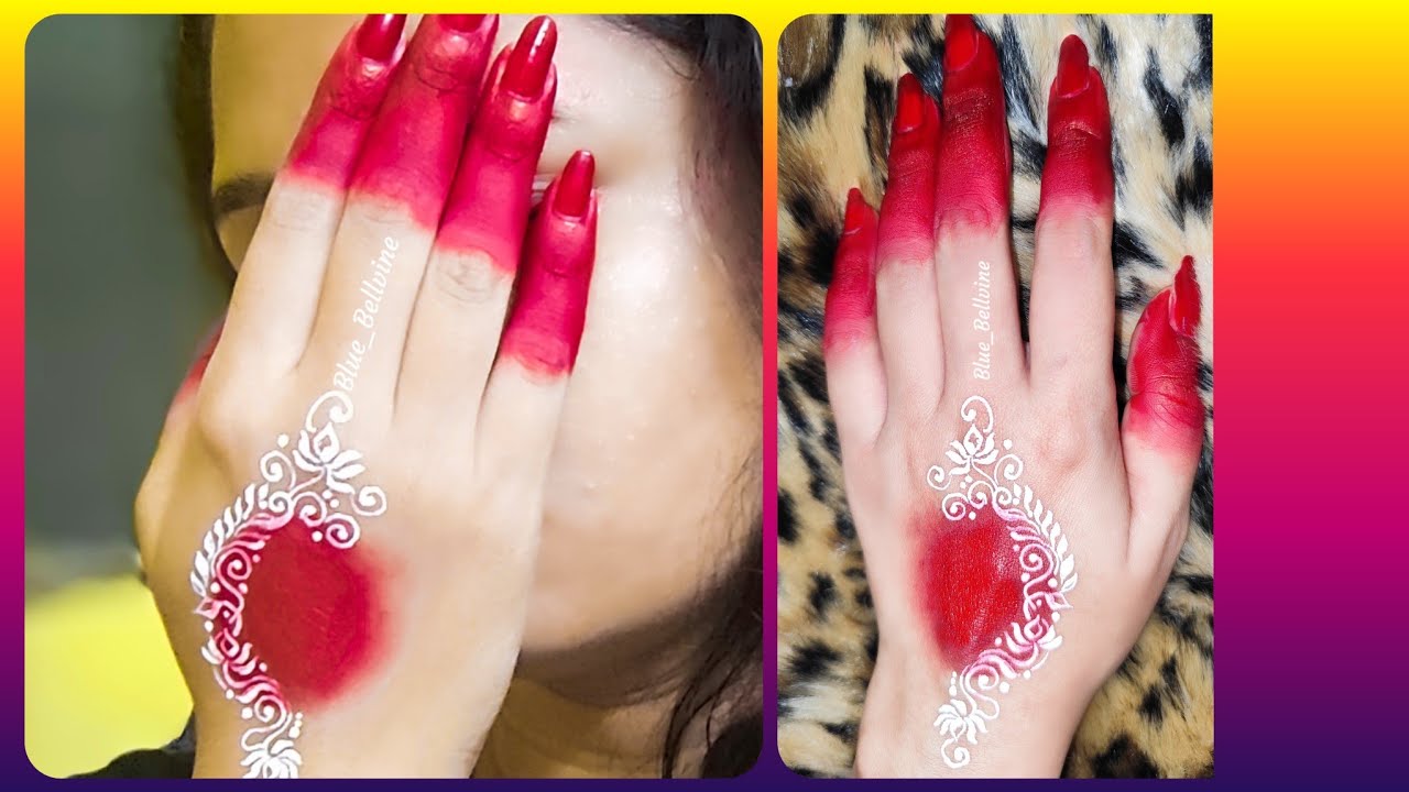 Easy Shaded & Decorated Alta Design For Hand - YouTube