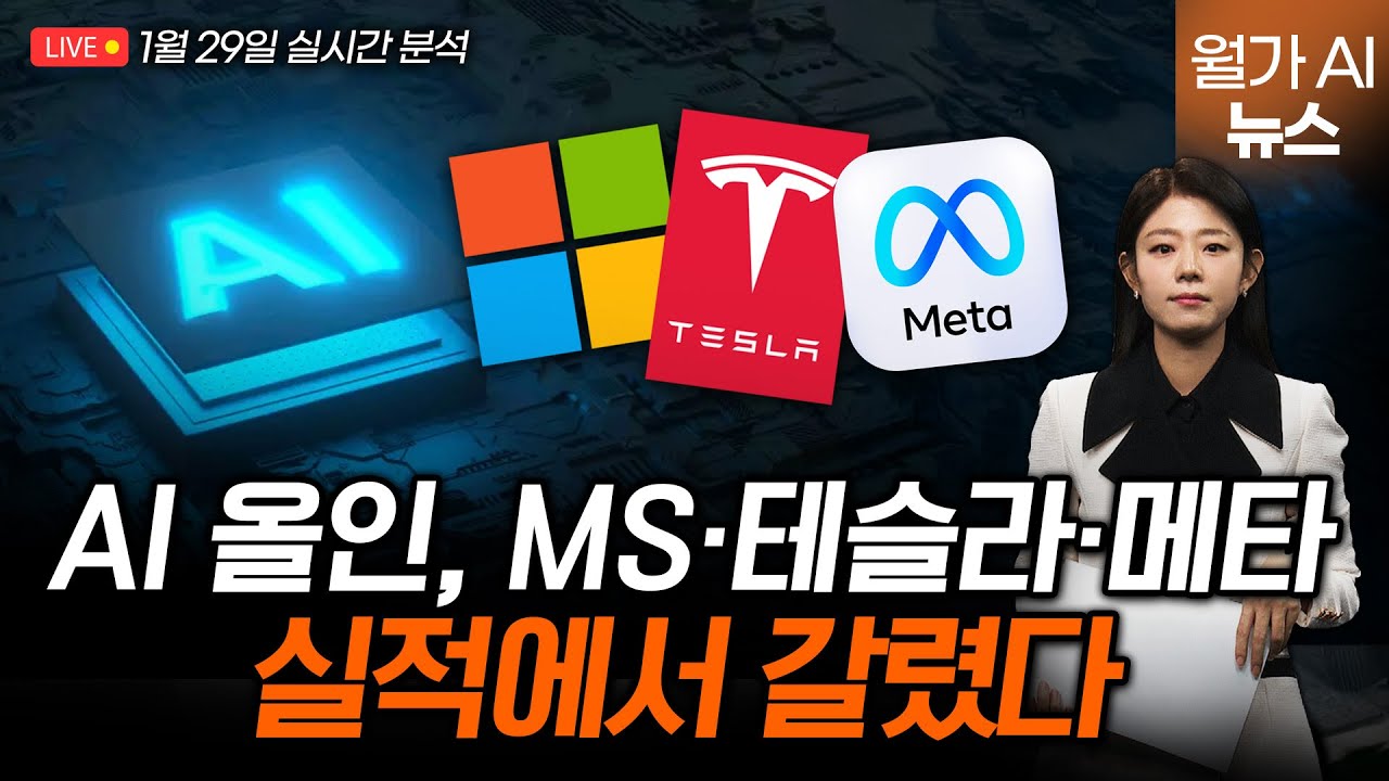 [LIVE] “AI 쏟아부은 빅테크들, 매출로 얼마나 돌아왔나" | 길금희 특파원 - YouTube