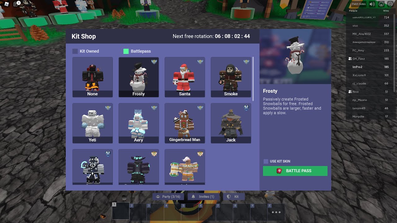 Getting Frosty kit (Roblox Bedwars) - YouTube
