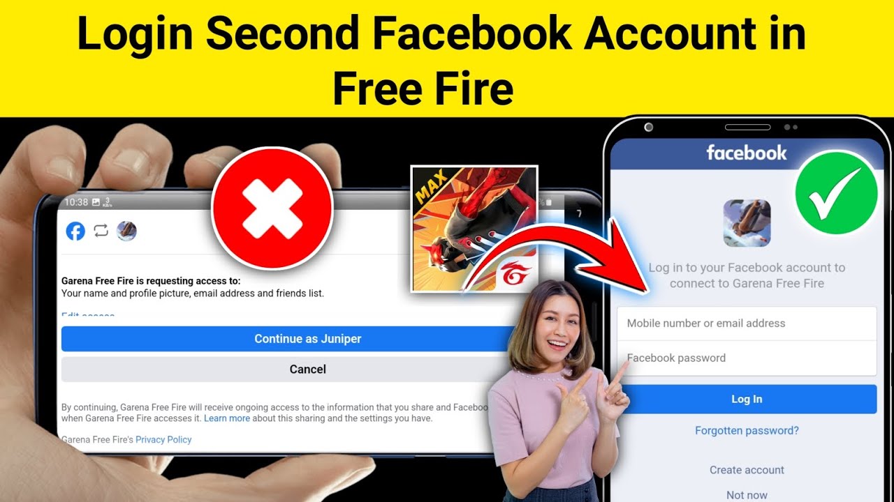 How To Login Second Facebook Account In Free Fire | Login Other ...