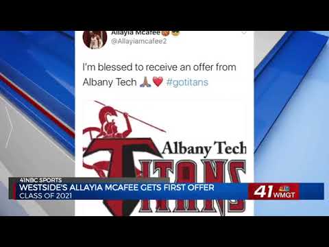 Westside's Allayia Mcafee picks up first offer (tease) - YouTube