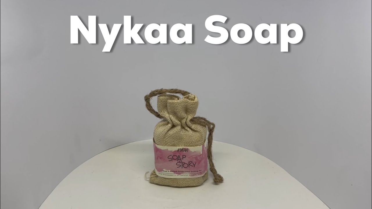 Nykaa Soap Story Rose & Almond Handcrafted Soap - YouTube