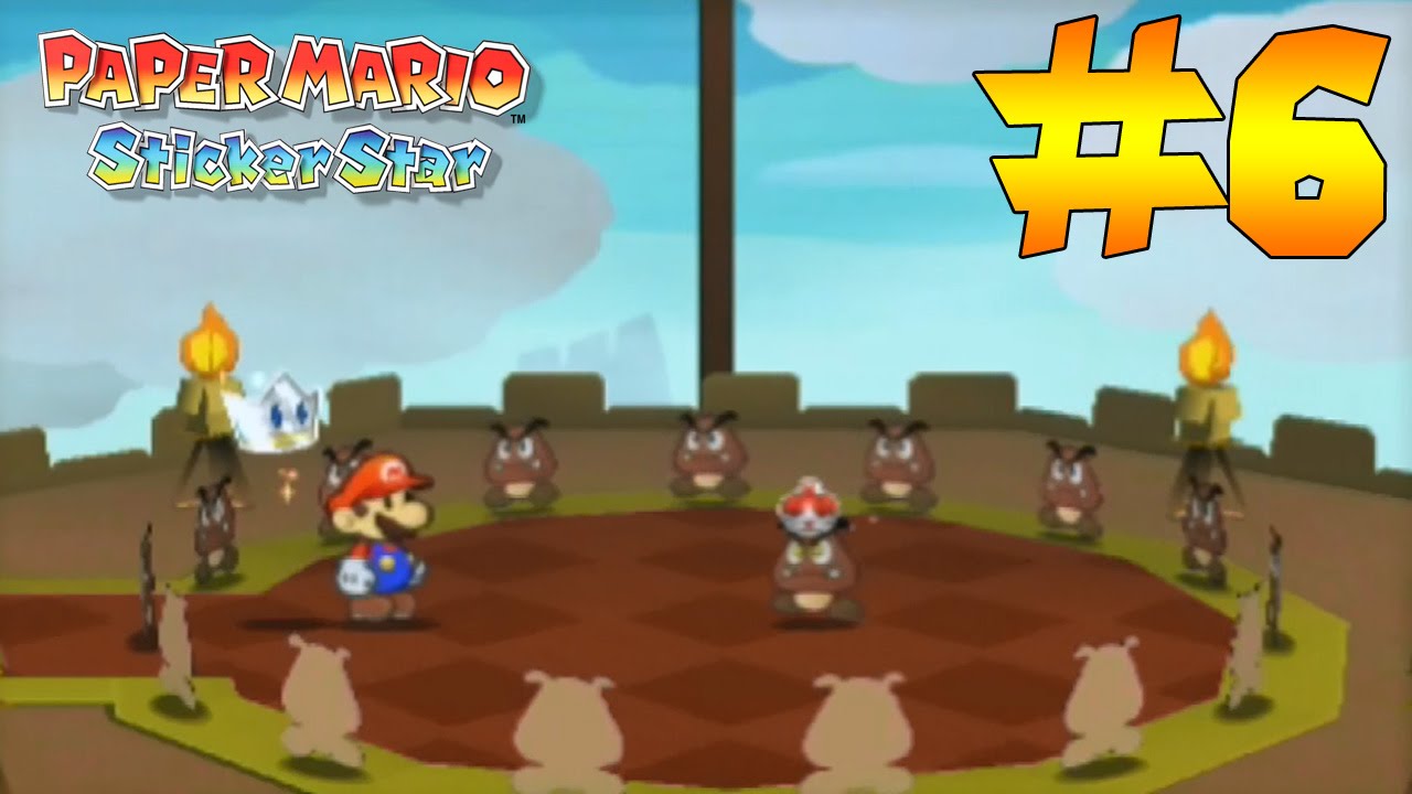 Paper Mario Sticker Star| Walkthrough Español | Parte 6 "Brilla que te ...