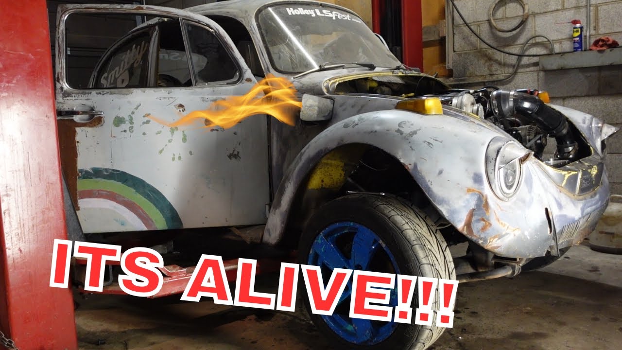 4WD Turbo LS Bug Build Part 8/HUGE PROGRESS AND FIRST START! - YouTube