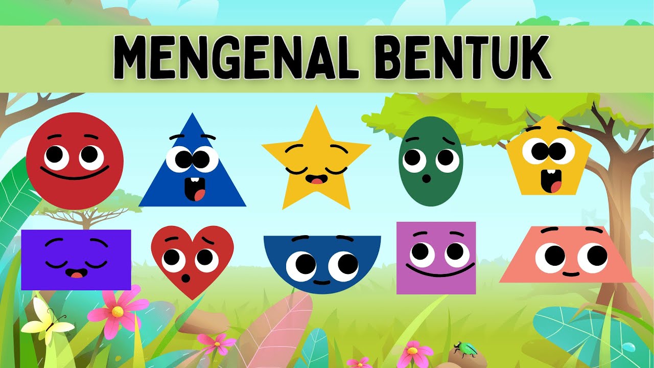 Belajar Mengenal Nama-Nama Bentuk Untuk Anak - YouTube