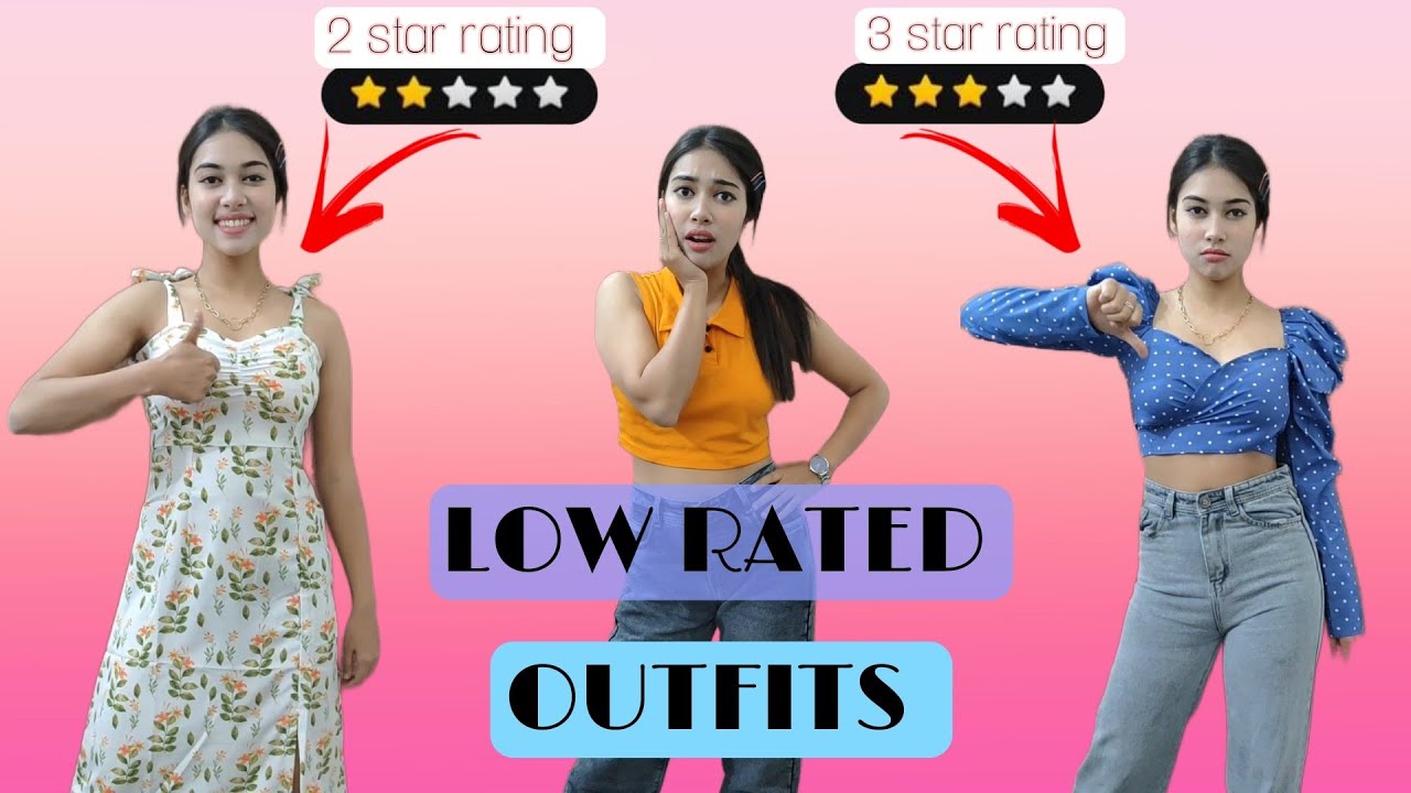 Trying low rated OUTFITS from Flipkart!maine di RATINGS!! #ytvideos# ...