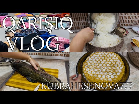 ALDIQLARIM VE YEMEKLER. QARIŞIQ VLOG. #yemektarifleri #vlogs #@kubrahesenova7 #keşfet 