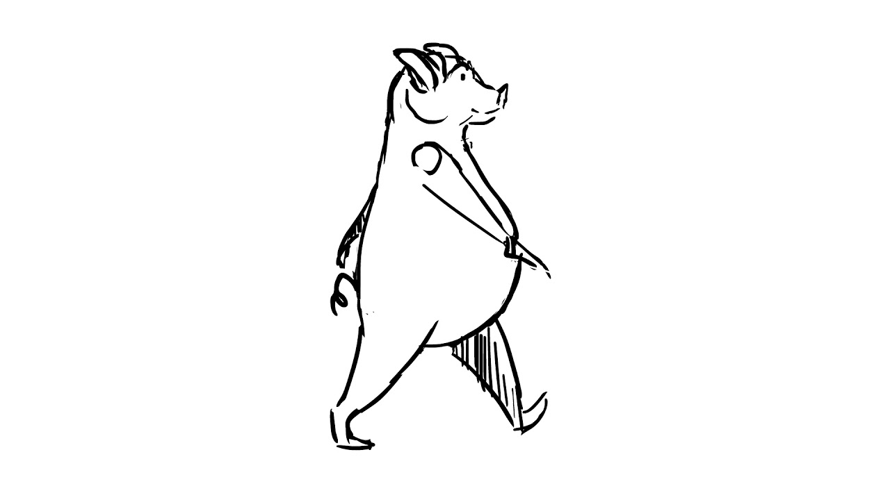 Pig Walk Cycle - YouTube