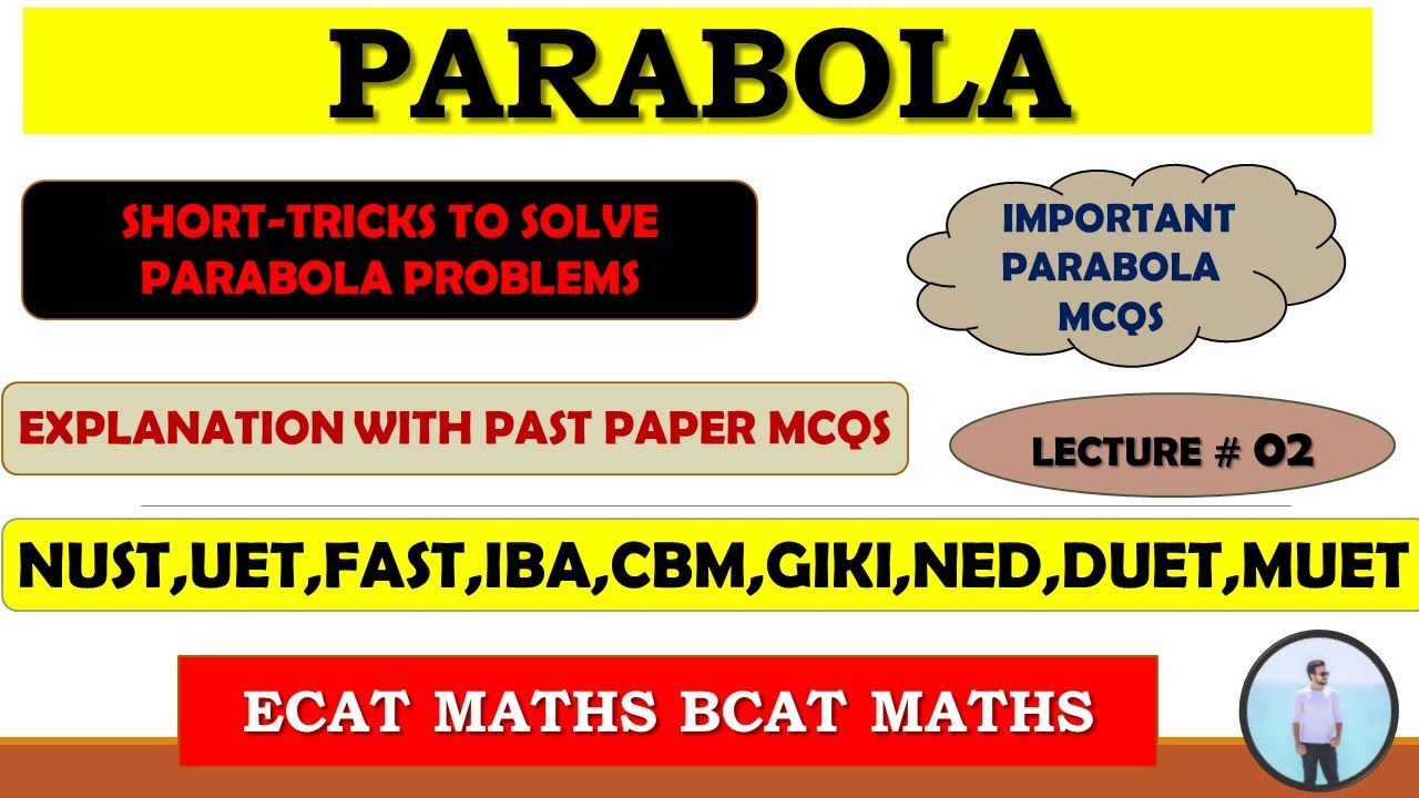 PARABOLA | PARABOLA MCQS | SHORT TRICKS TO SOLVE PARABOLA PROBLEMS ...