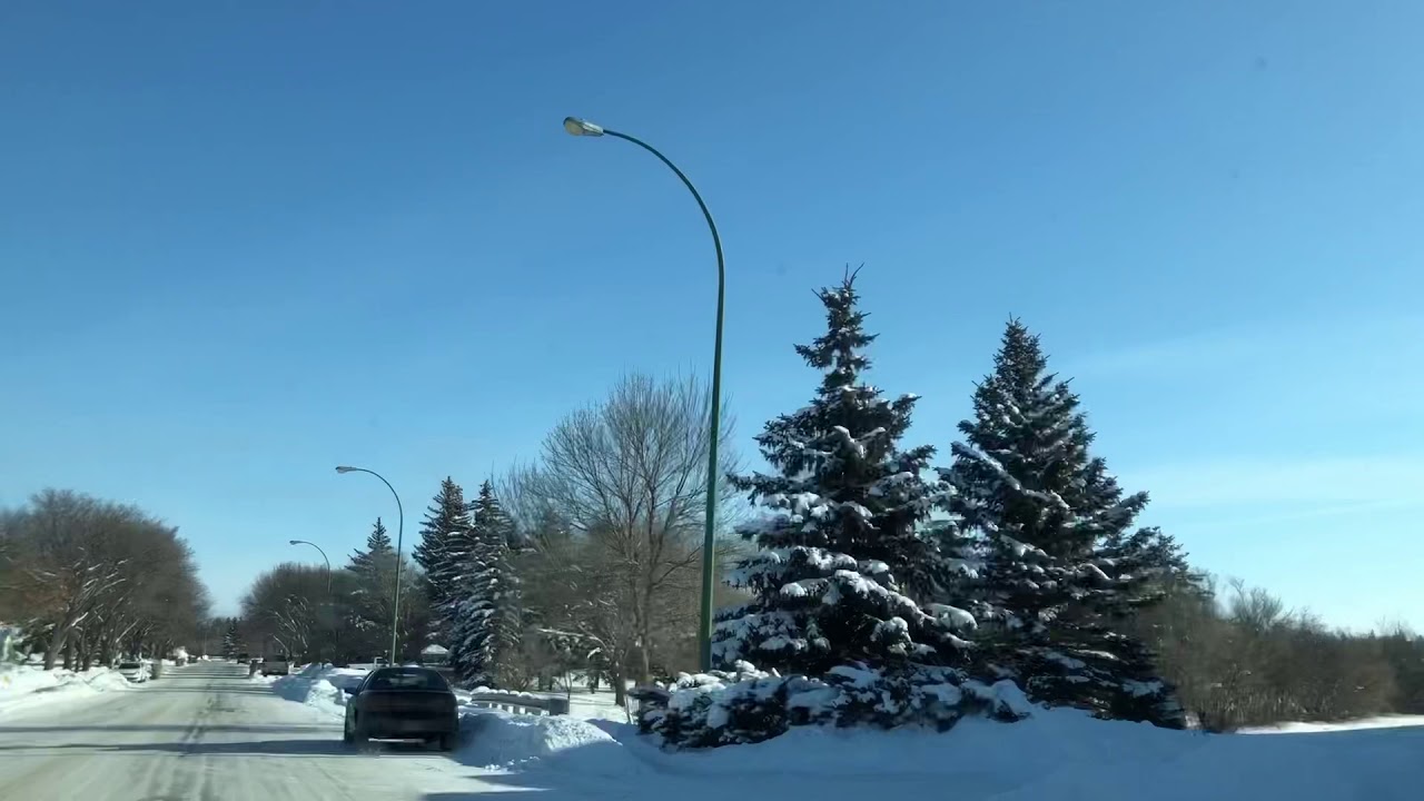 Regina Saskatchewan Canada Drive from South Regina to Wascana Lake ...