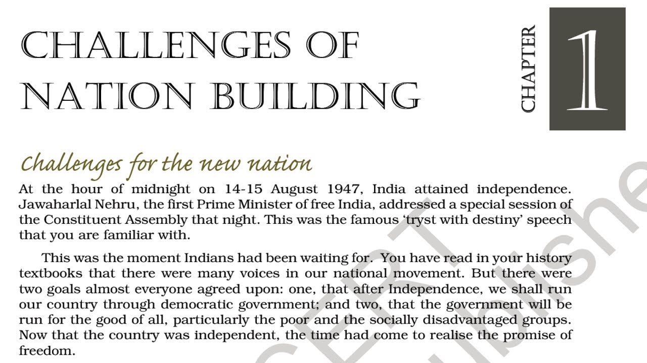 Challenges Of Nation Building | Part 2 | Civics | Class 12 | NCERT full ...