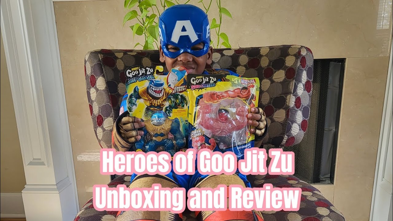 Heroes of Goo Jit Zu unboxing and review in my Captain America costume ...