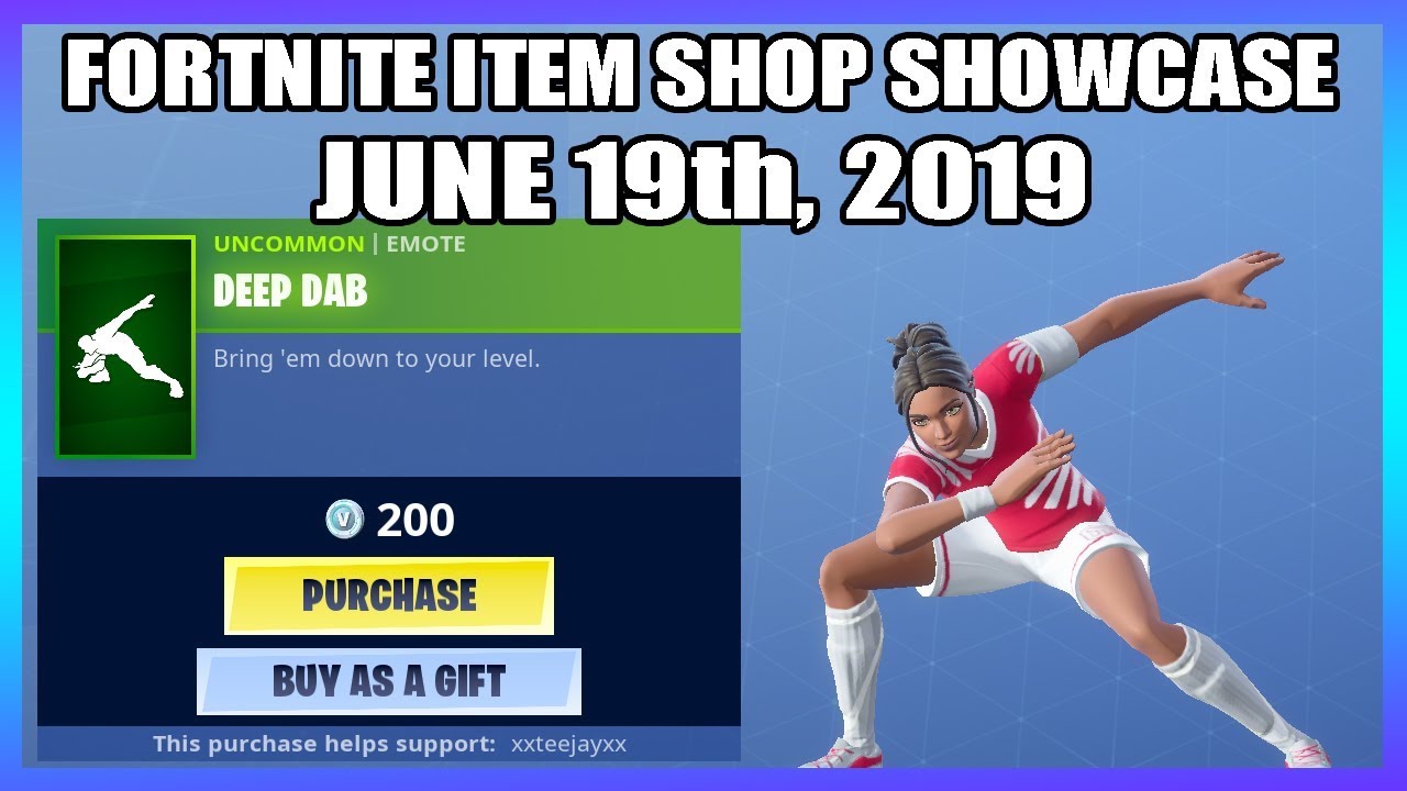 *NEW* DEEP DAB EMOTE! (Fortnite Item Shop 19th June) - YouTube