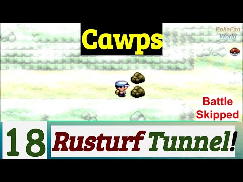 Pokemon Cawps Part 18 PokeFan Explored Rusturf Tunnel | GBA Rom Hack ...