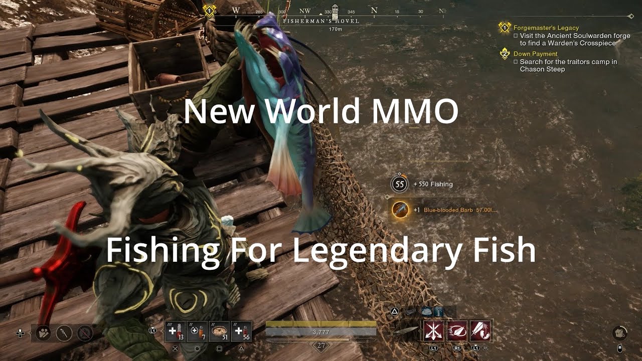 New World MMO: Has The Best Fishing Mini-Game EVER! - Gameplay - YouTube