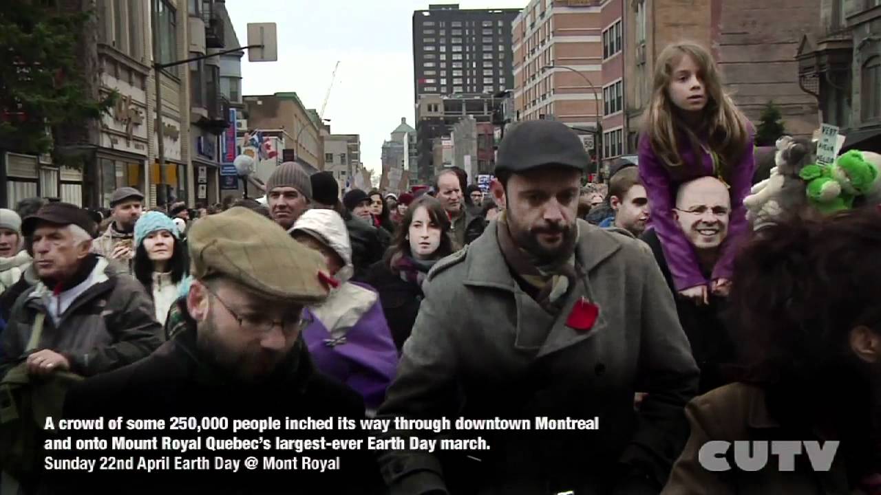 22nd april Earth Day Demo Crowd Footage - YouTube