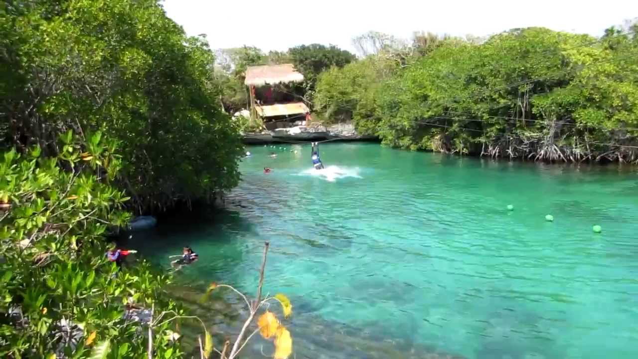 Mexico 2015 - Xel-Ha Cliff Dive & Zip Line - YouTube