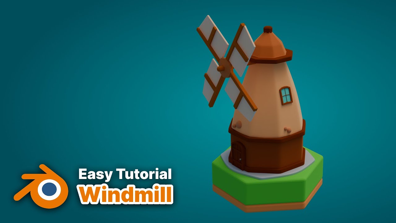 Easy Blender Tutorial | How to make a Windmill - YouTube