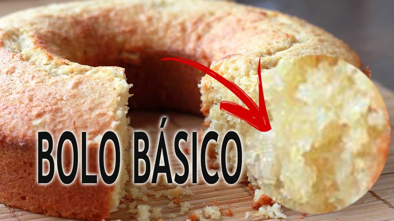 RECEITA DE BOLO BÁSICO | FÁCIL E RÁPIDO - YouTube