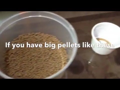 How to crush fish pellets the easy way!