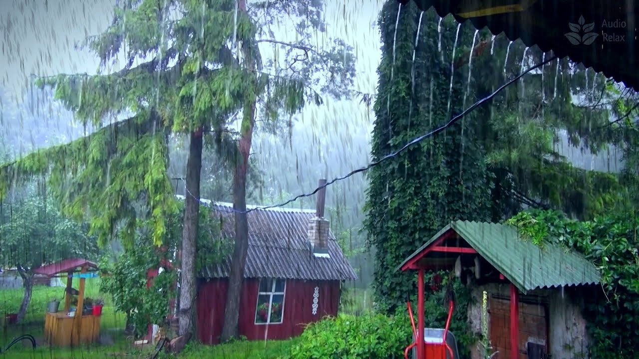 Relaxing Rain on Rooftops 🌧️ 10 Hours of Calming Rain Sounds for Sleep ...